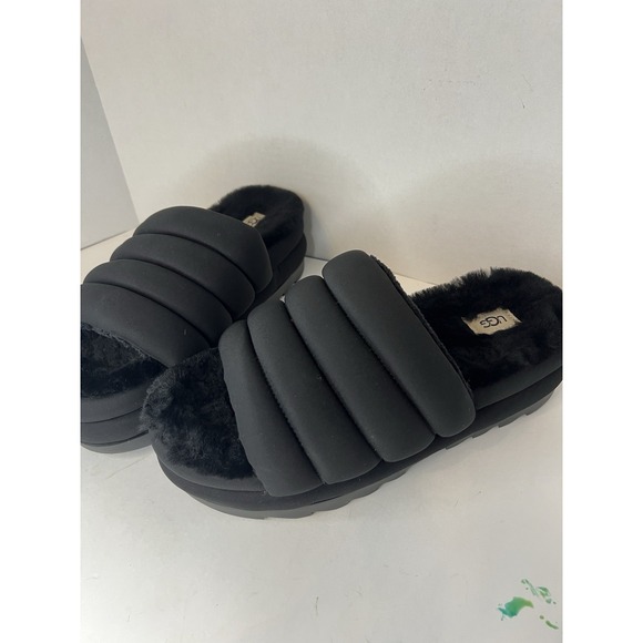 UGG | Shoes | Ugg Maxi Slide Platform Puffer Sandals Black Us 1euc ...